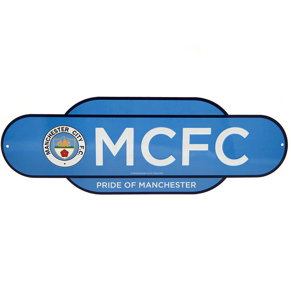 Manchester City Colour Retro Sign – Sporty Magpie